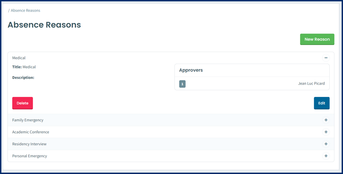 Absence Management Setup